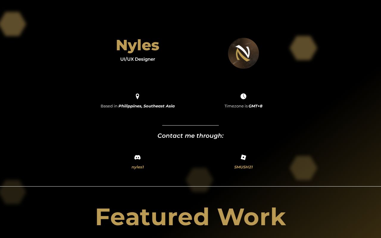 Nyles UI and UX Portfolio